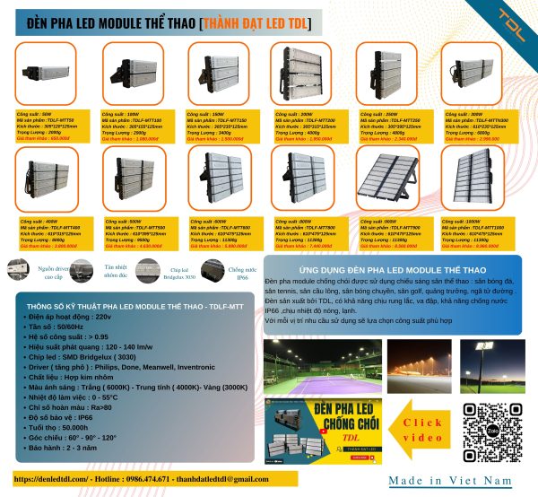 Catalogue đèn LED TDL - denledduan.com